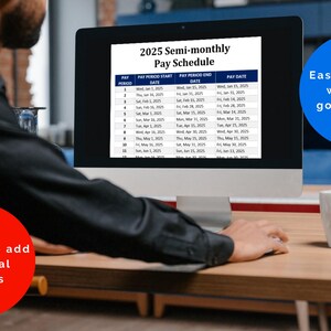 2025 Semimonthly Pay Schedule: HR Template (digital Download) - Etsy