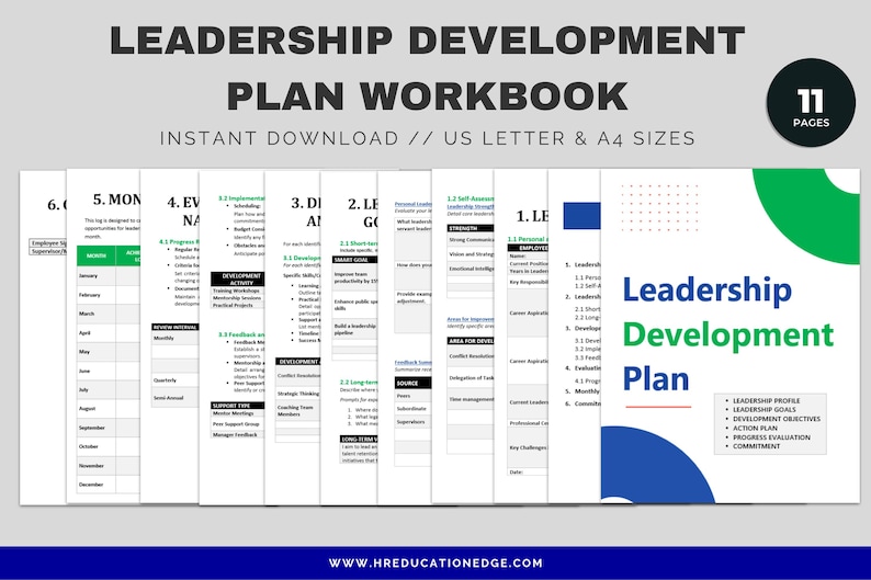 Leadership Development Plan Workbook: HR Career Roadmap (digital ...