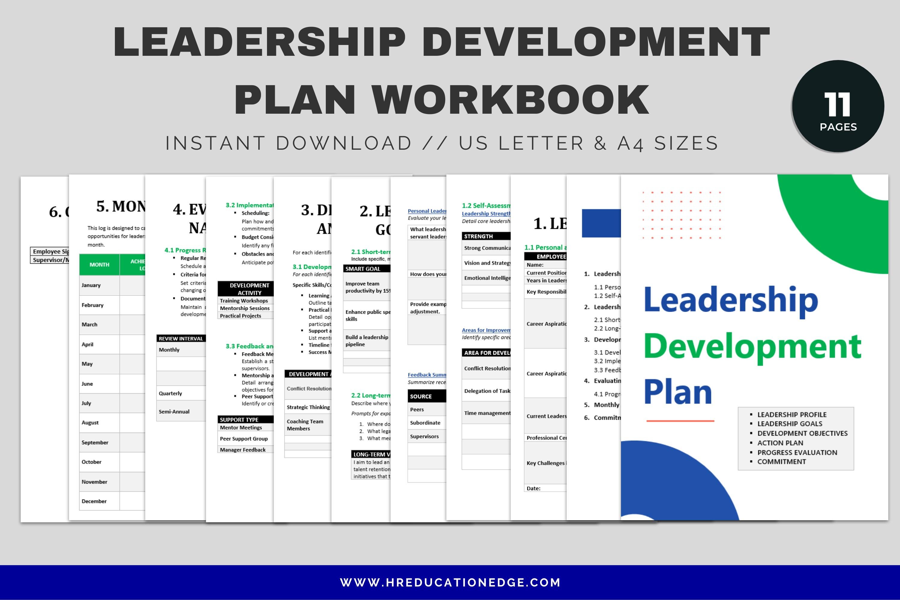 Leadership Development Plan Workbook: HR Career Roadmap (digital ...