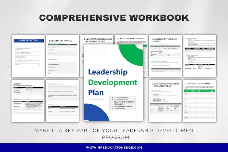 Leadership Development Plan Workbook: HR Career Roadmap (digital ...