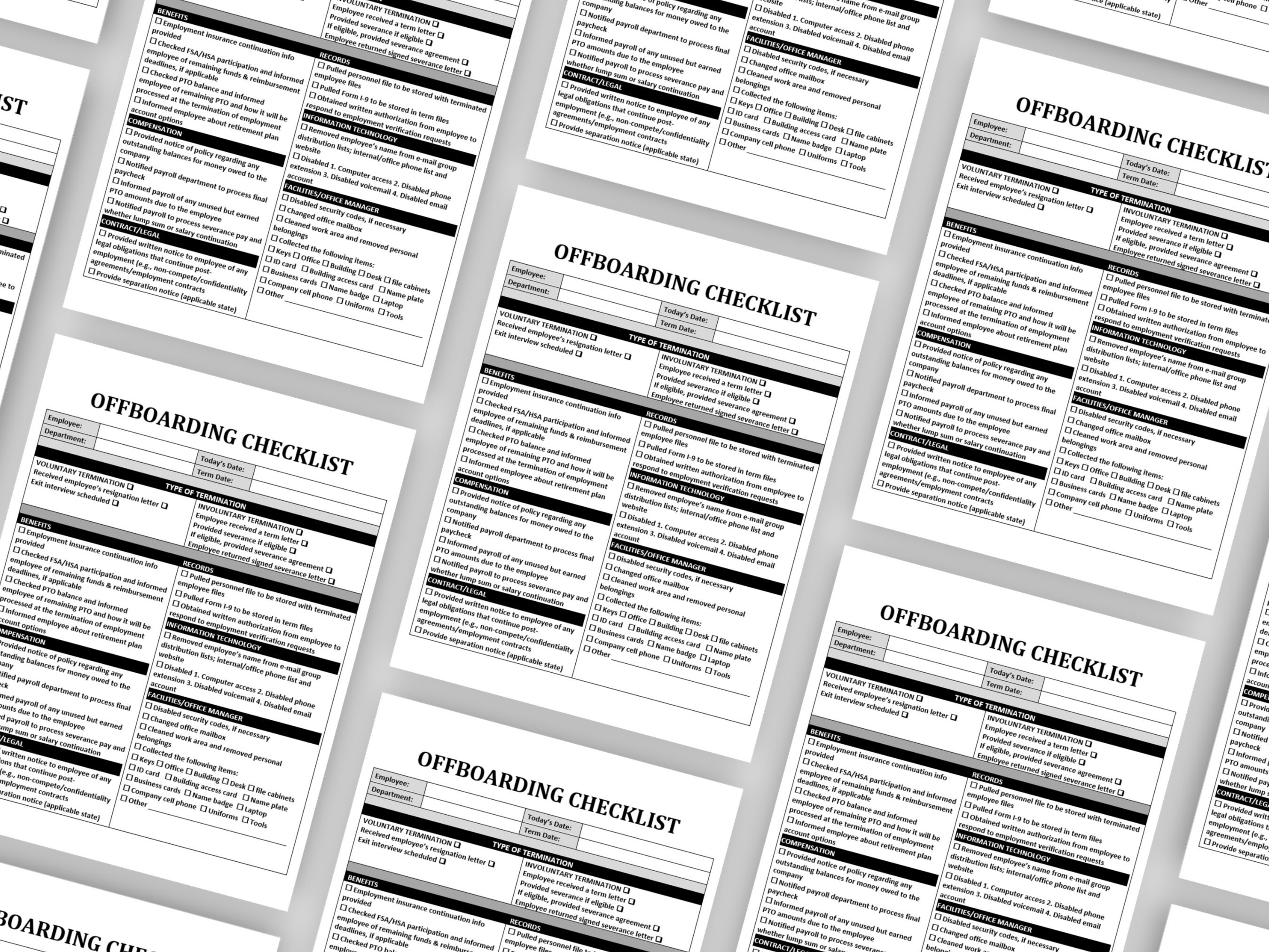 Comprehensive Offboarding Checklist: HR Template for Efficient Employee ...