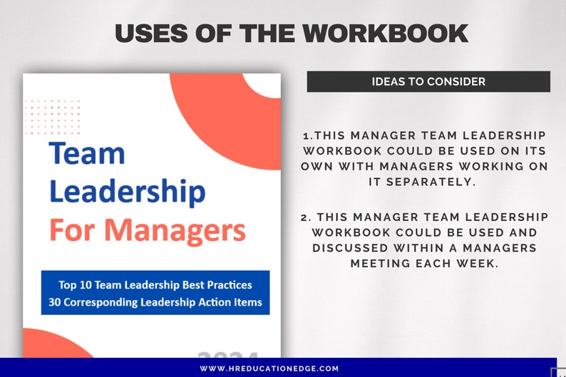 Team Leadership Workbook for Managers: HR Training (digital Download ...