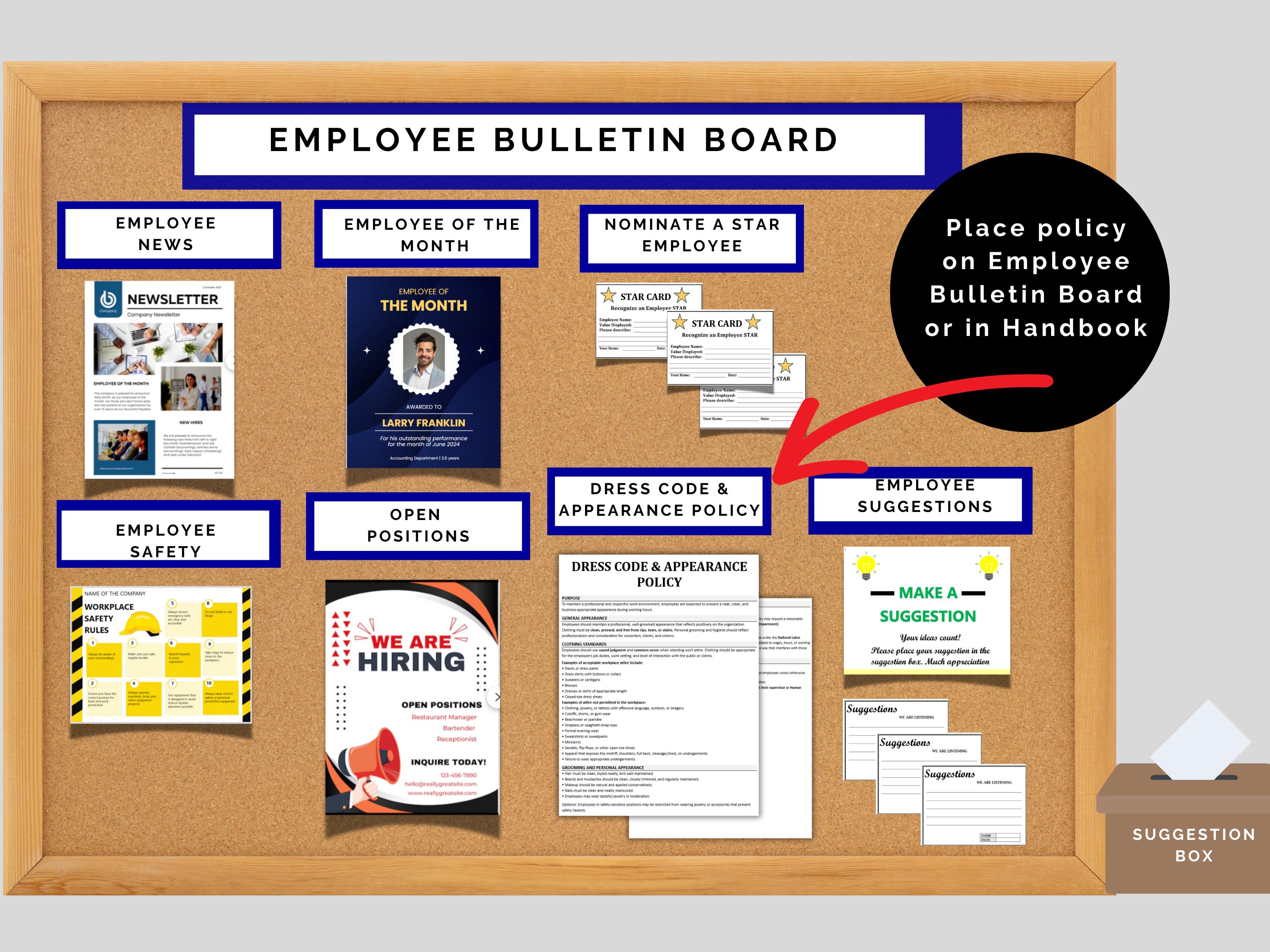 Dress Code & Appearance Policy Template: Employee Handbook (digital ...