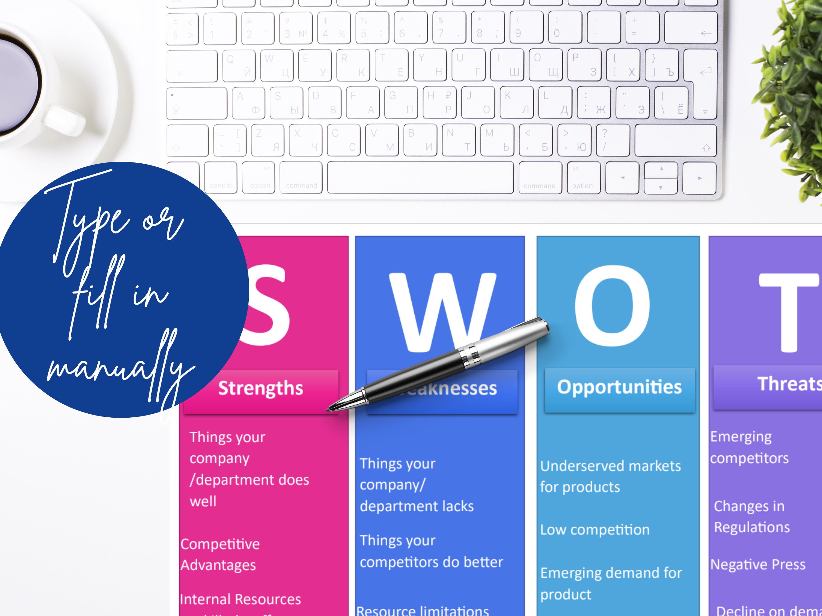 SWOT Analysis Template HR Template Human Resources Forms - Etsy Australia