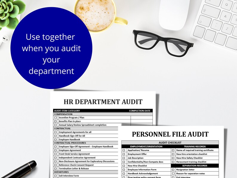 HR Audit & Personal File Audit 2 in 1 HR Templates Human Resource Forms ...