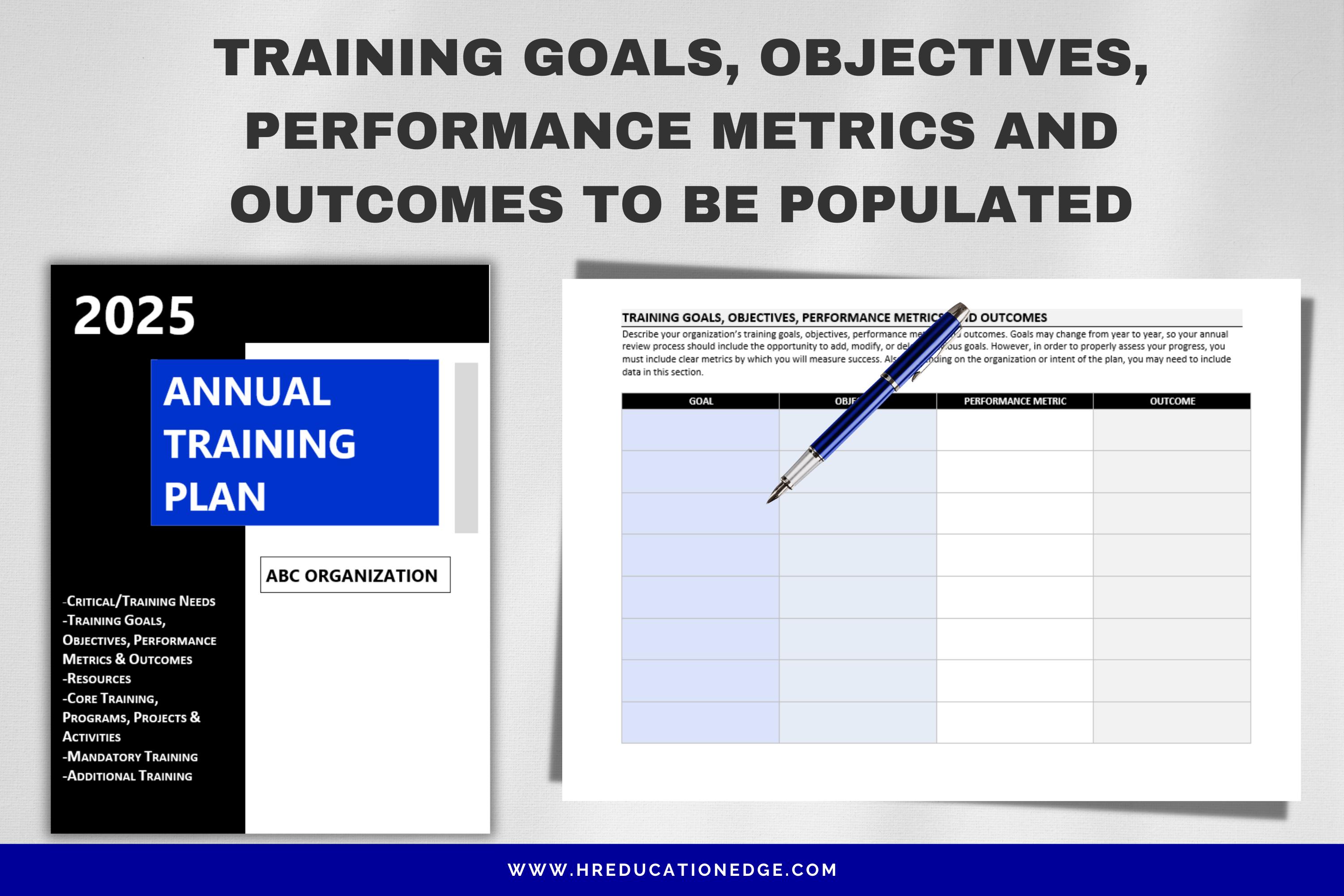 2025 Annual Training Plan Template: Corporate Employee Development (MS ...