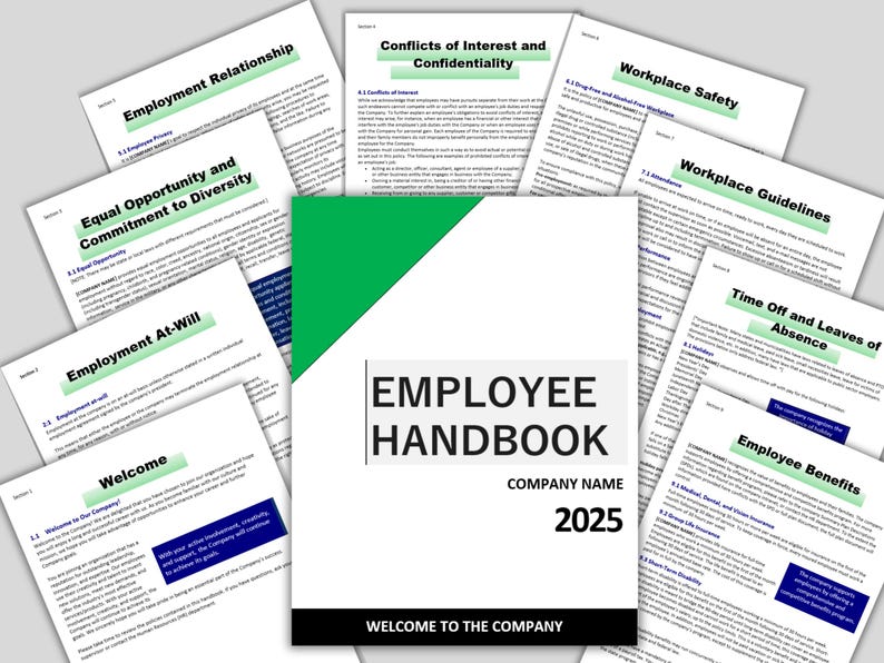 Plantilla de manual del empleado: Manual de políticas de RR. HH ...