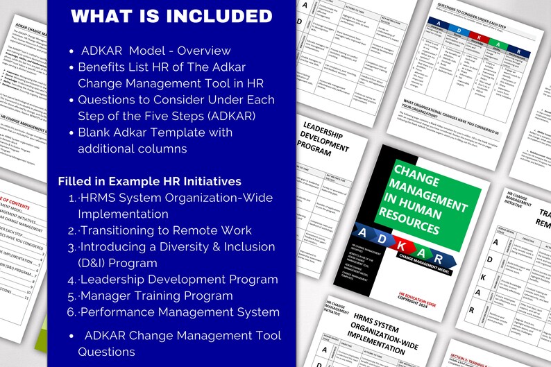 Change Management in HR: ADKAR Model Framework HR Initiatives ...