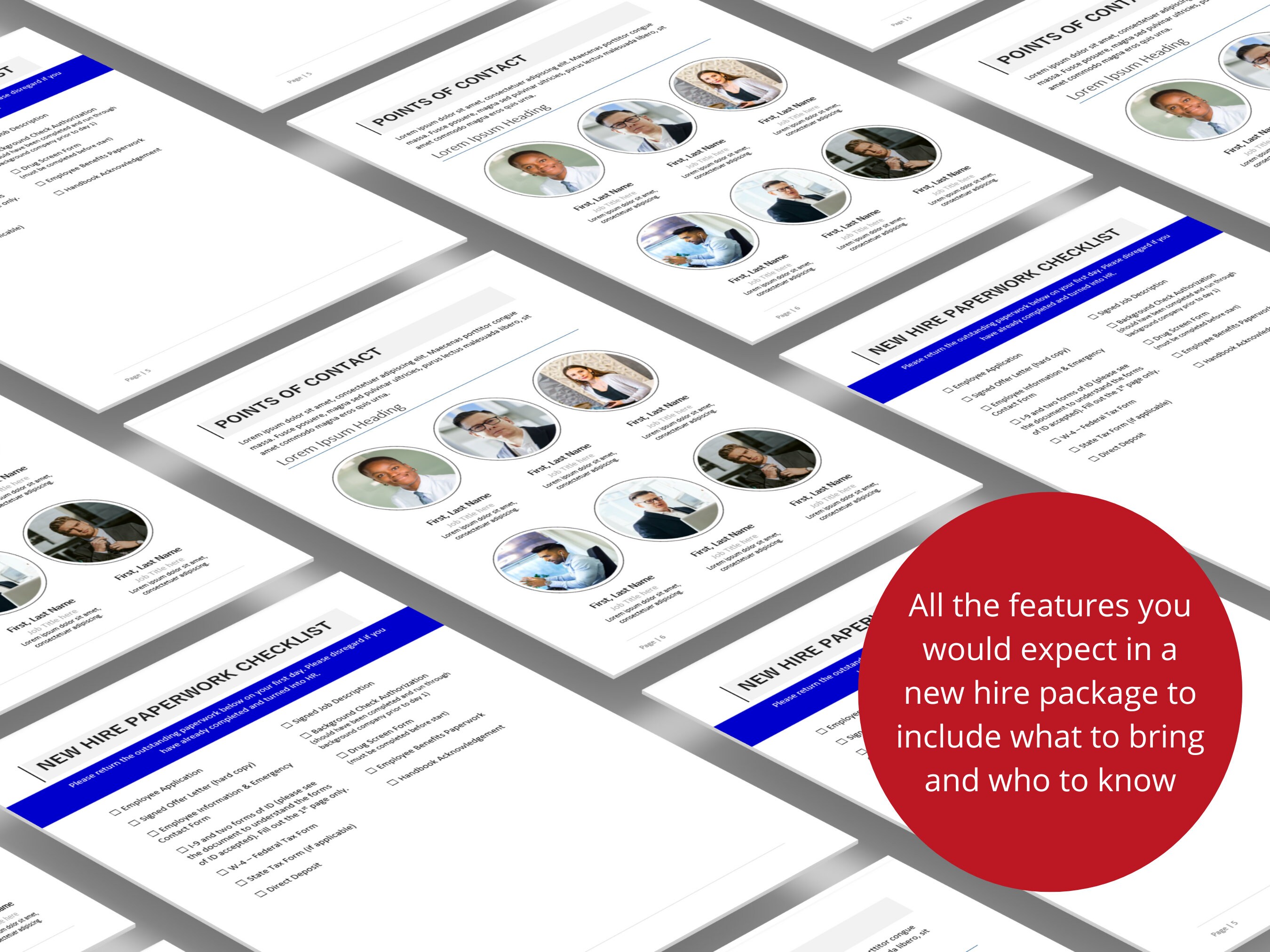 Employee Onboarding Packet: Welcome Letter, HR Templates (editable Word ...
