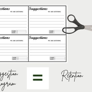 Employee Suggestion Card | Employee Relations, Suggestion Box | Card ...