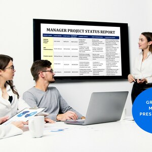 Manager Project Status Report: Team Management, Project Tracking and ...