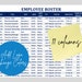Employee Roster Excel Template: Comprehensive Staff List Tracker for HR ...