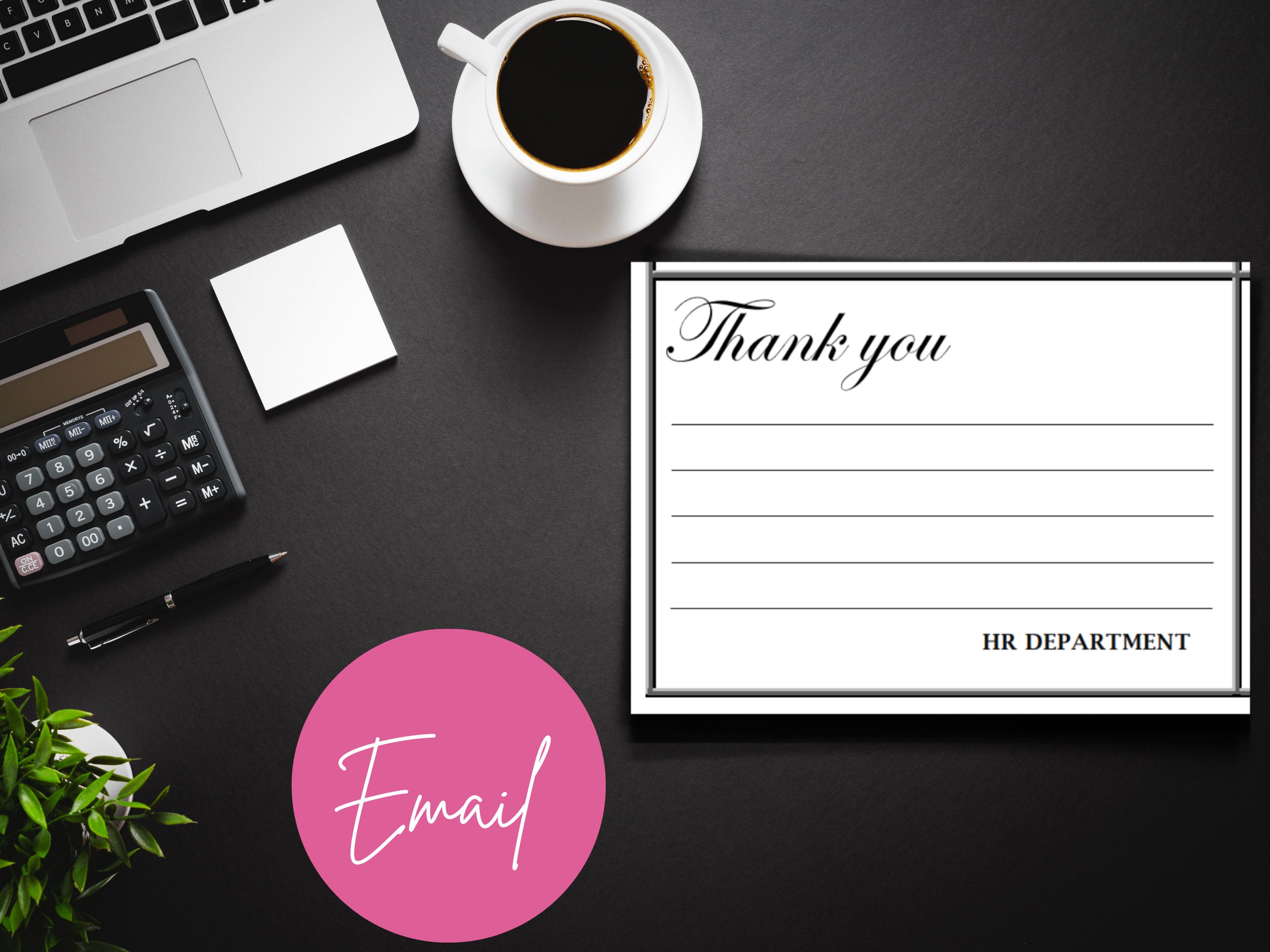 Thank You Note From HR Department: Editable Word HR Appreciation Form ...