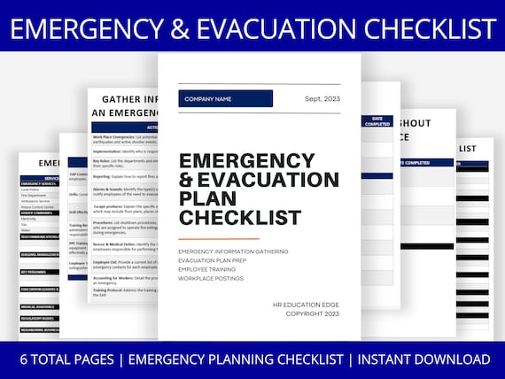 Emergency Action Plan Checklist Emergency Action Plan Checklist