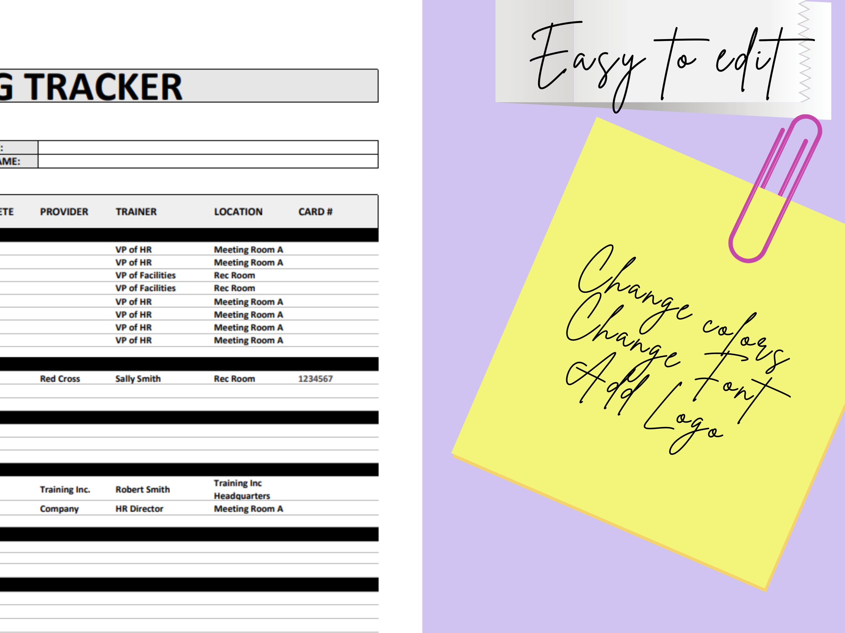 Streamlined Employee Training Tracker Template for New Hires & Current ... Streamlined Employee Training Tracker Template for New Hires & Current ...