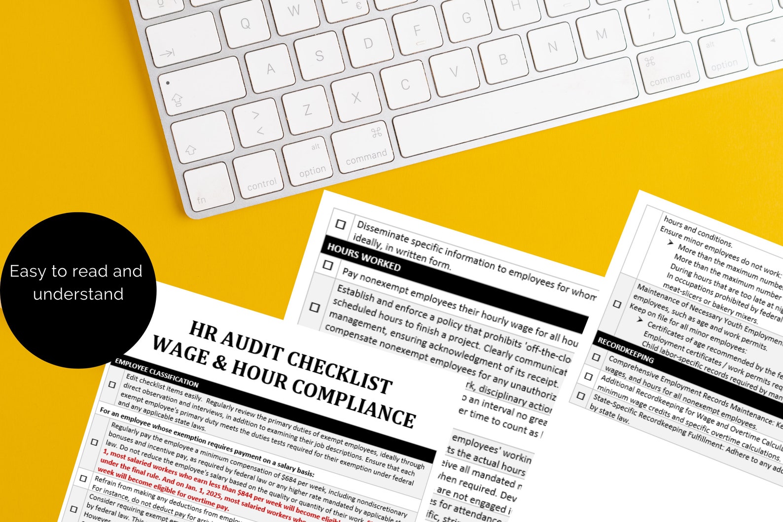 HR Audit Checklist: Wage and Hour Compliance Employment Law FLSA ...