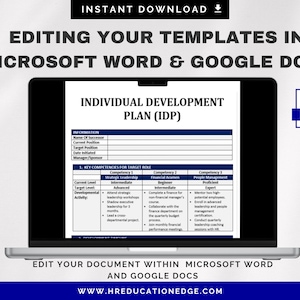 Individual Development Plan Template: Career & Leadership Coaching ...