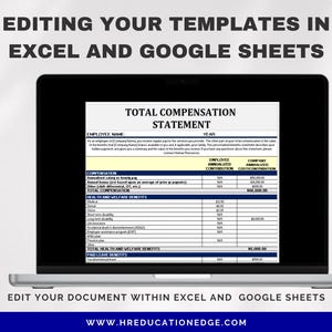 Employee Benefits & Compensation HR Template Bundle (digital Download ...