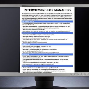 Interviewing for Managers | Editable Word Interviewing Form | Human ...