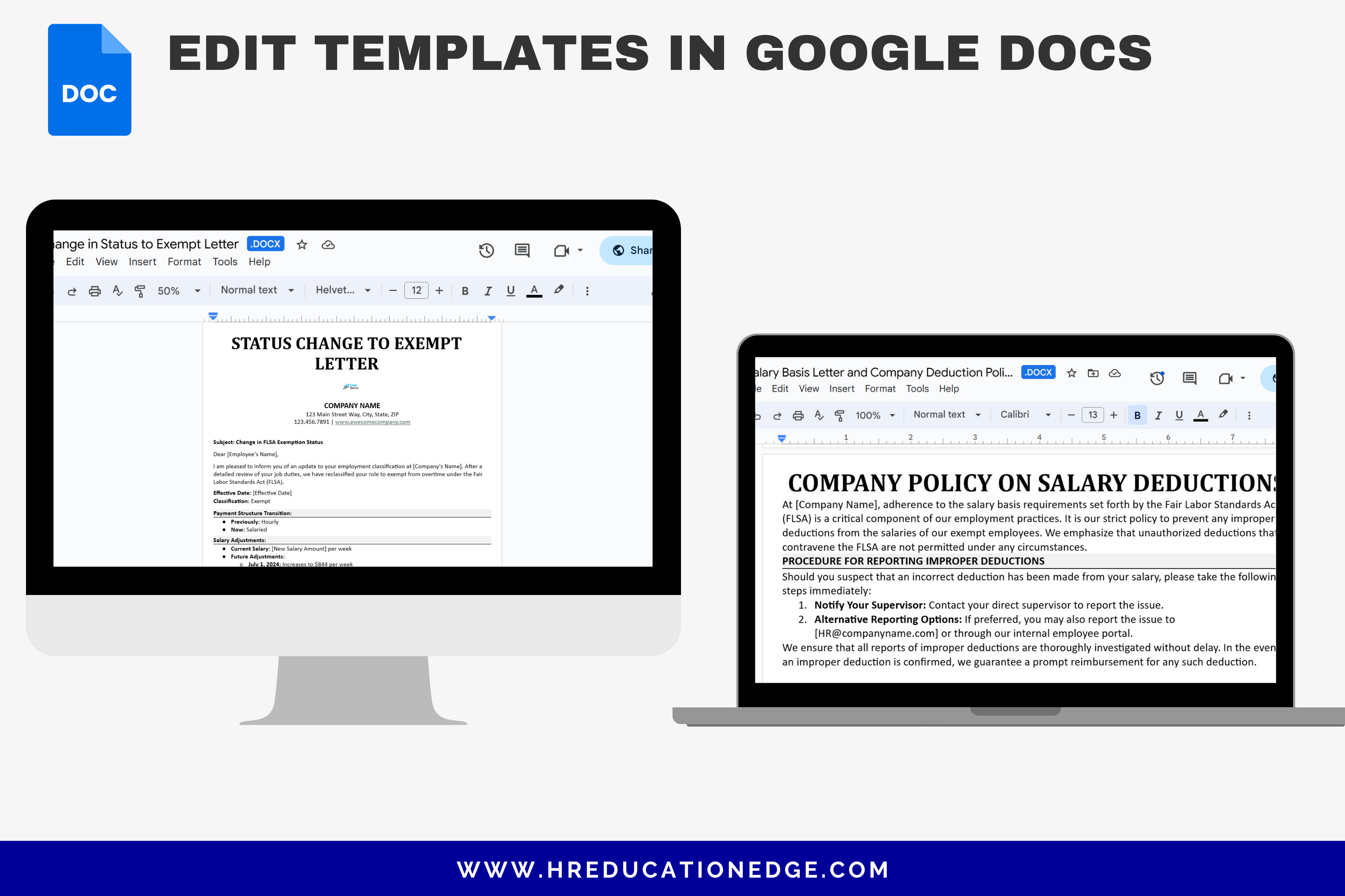 Exempt Status Change Letter: FLSA Compliance & Salaried Employee Update ...
