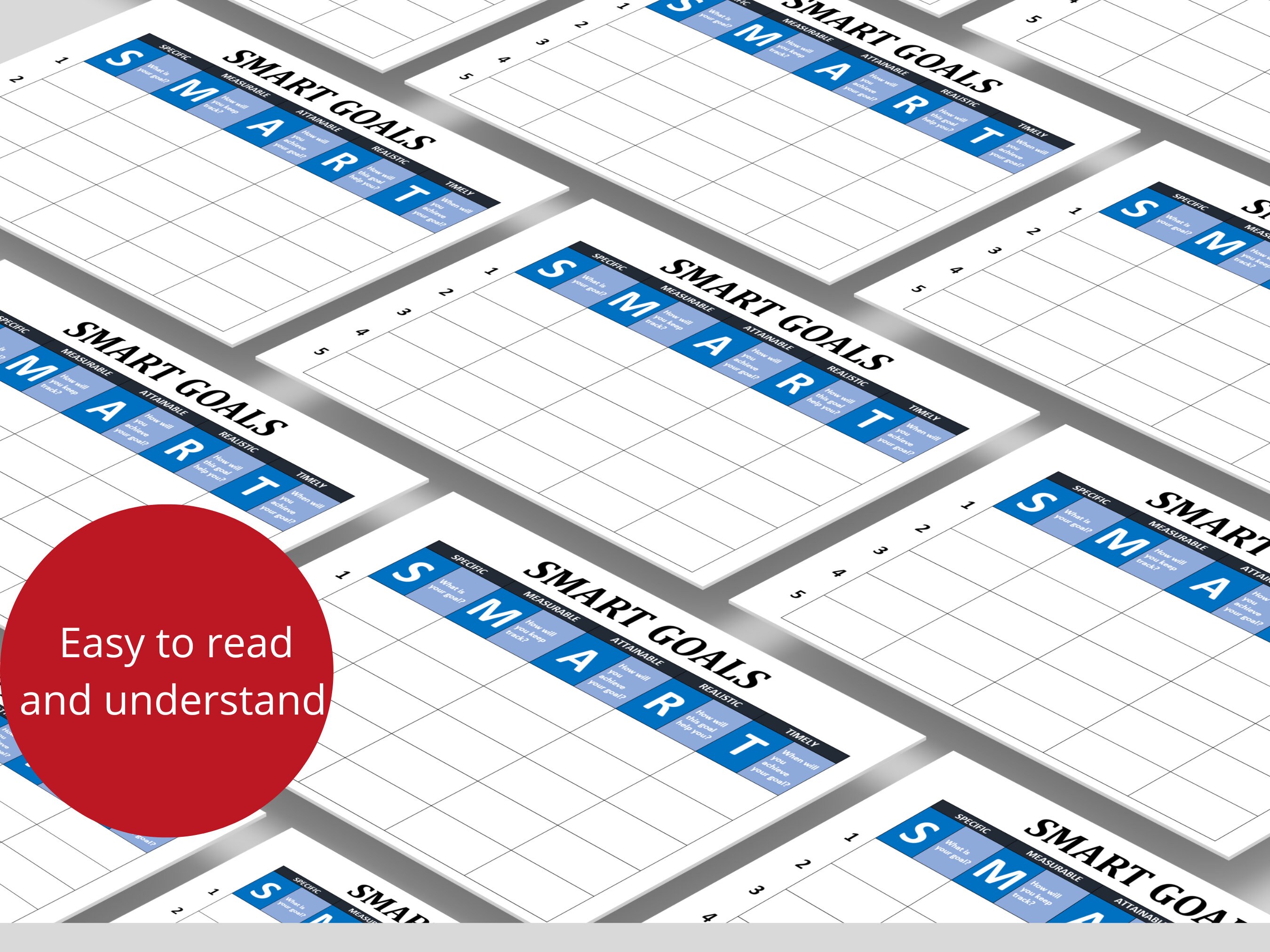 SMART Goals Template: Employee Performance Appraisal (MS Word) - Etsy