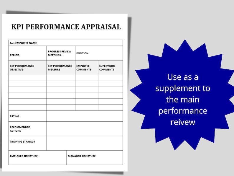 KPI Performance Appraisal: Employee Performance Periodic Objectives ...