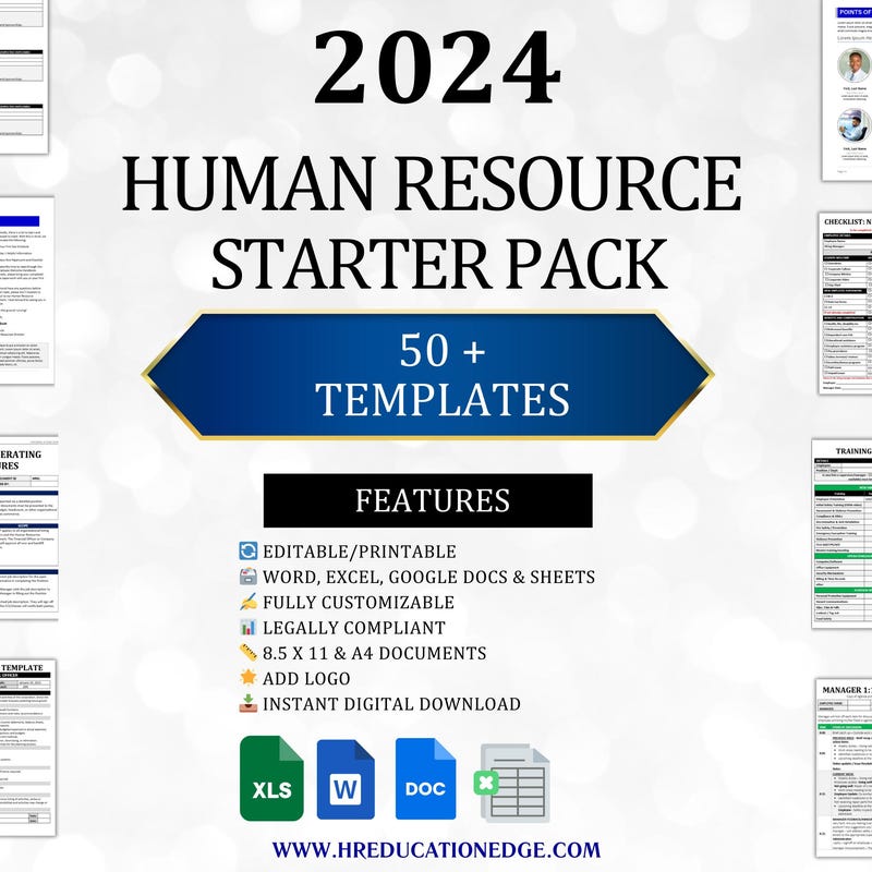 Hr Document Template - Etsy
