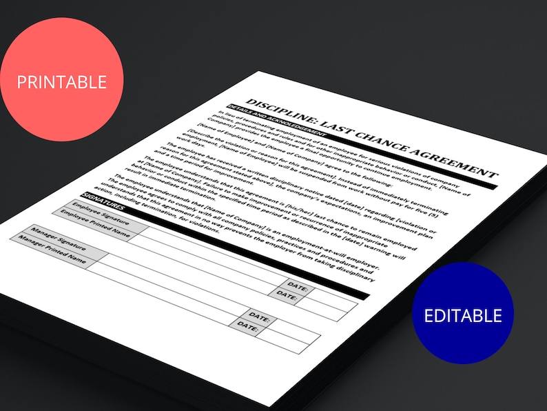 Employee Disciplinary Forms: HR Warning Notice & PIP Templates (digital ...