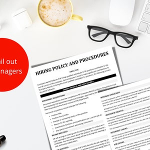 Editable Hiring Policy Template: HR Recruitment Guidelines (digital ...