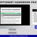 Receptionist Handbook Template: Front Desk Training Guide (word, Google ...