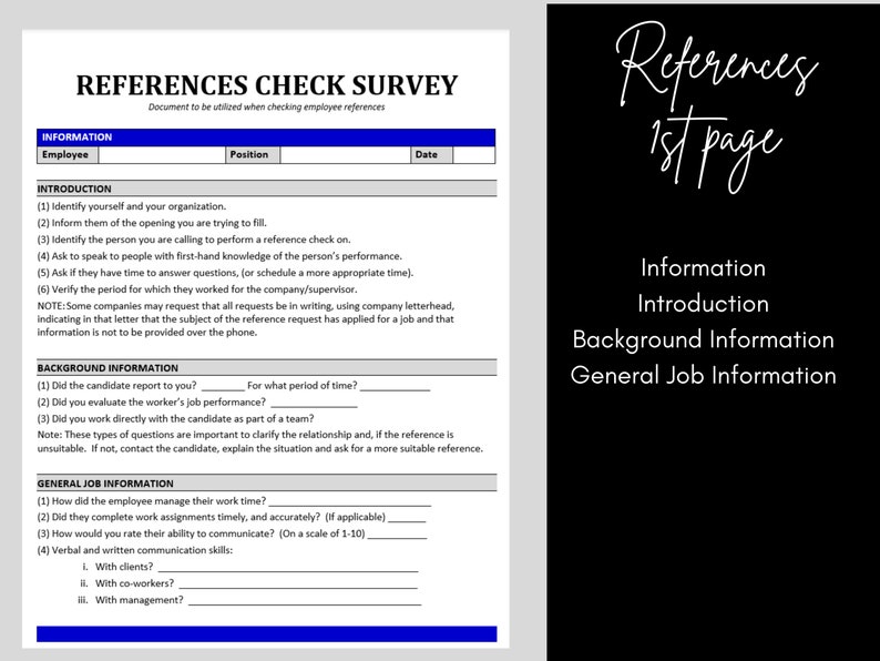 Employee Reference Phone Script - HR Template for Job Recommendations ...