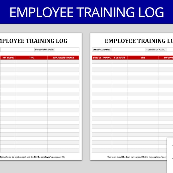 Employee Training Tracker - Etsy