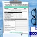 Training Evaluation Form Template | HR Training Feedback | Editable MS ...