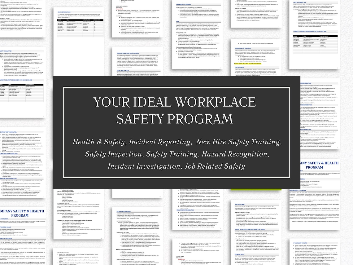 Workplace Safety Program: Employee Incident Reporting, OSHA Compliant ...