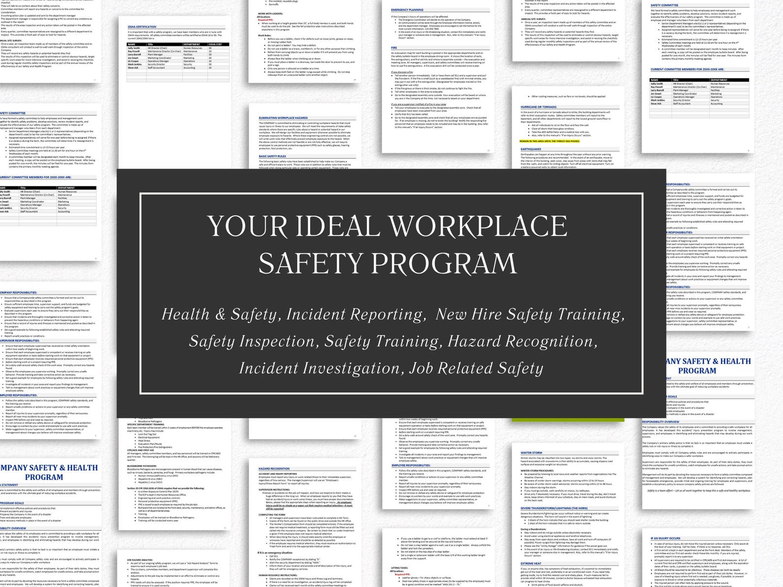 Workplace Safety Program: Employee Incident Reporting, OSHA Compliant ...