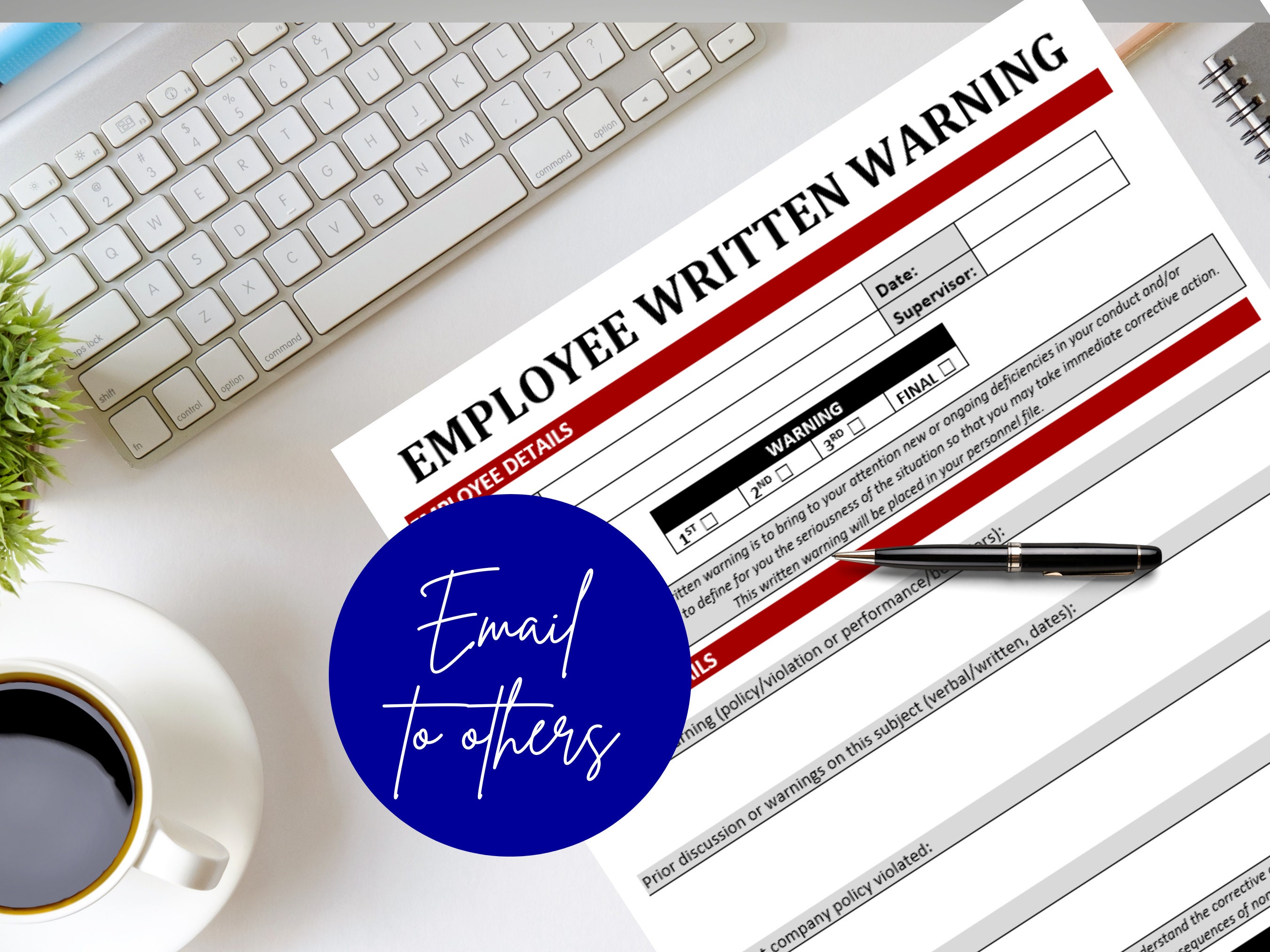 Employee Write up Form HR Template Disciplinary Warning - Etsy Israel