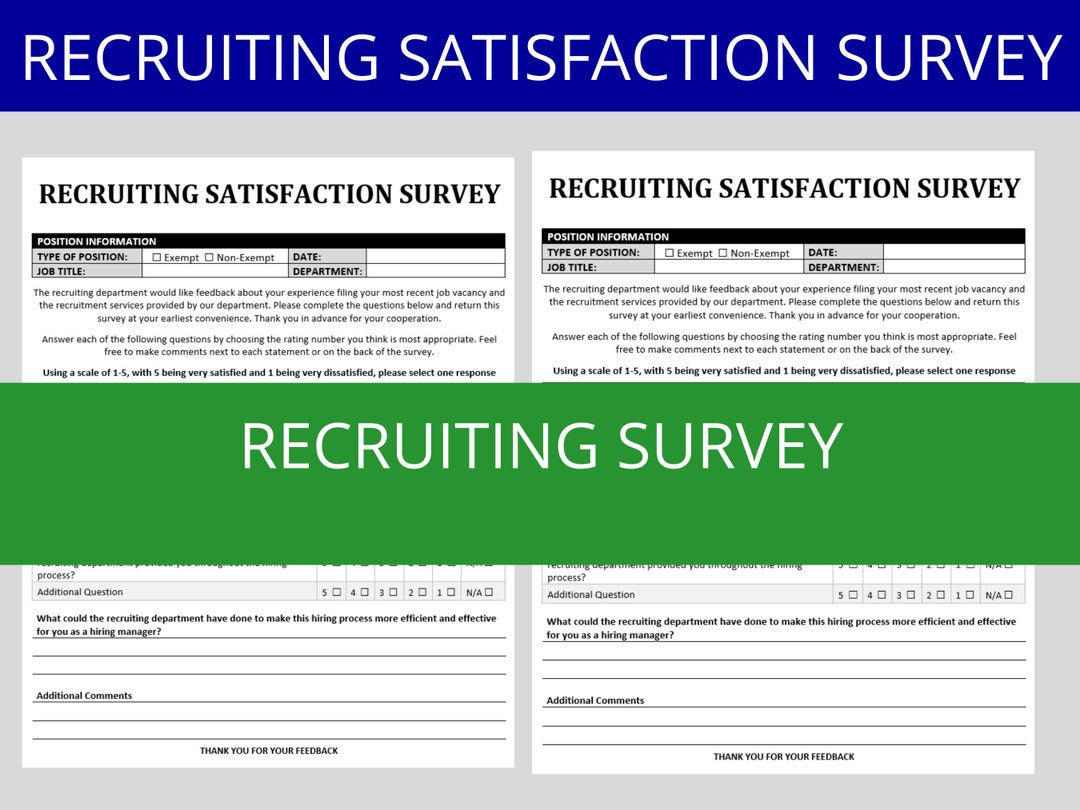 Recruiting Survey: Talent Acquisition Satisfaction | Hiring Process ...