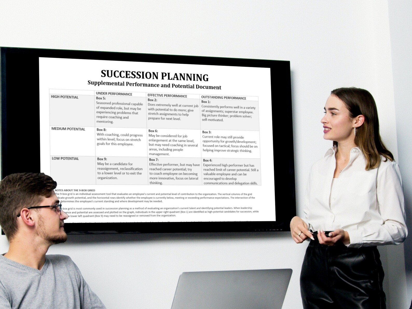 Easy-to-use 9-box Succession Planning Template: Identify and Develop ...