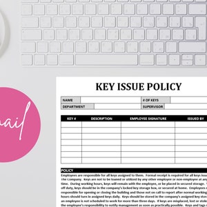 Key Issue Policy HR Template: Editable Employee Form (8.5x11 & A4) - Etsy