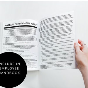 Workers Compensation Policy Editable HR Template Human Resource Form ...