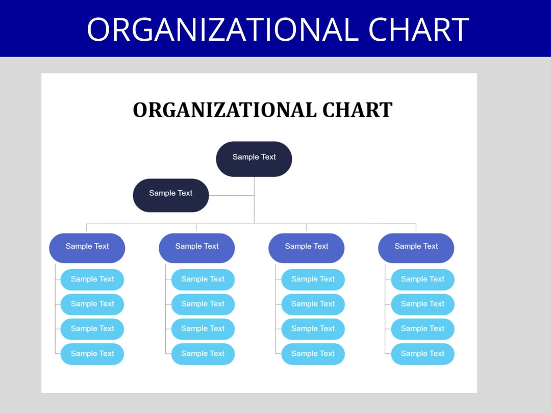Editable Organizational Chart Template: HR Employee Hierarchy (MS Word ...