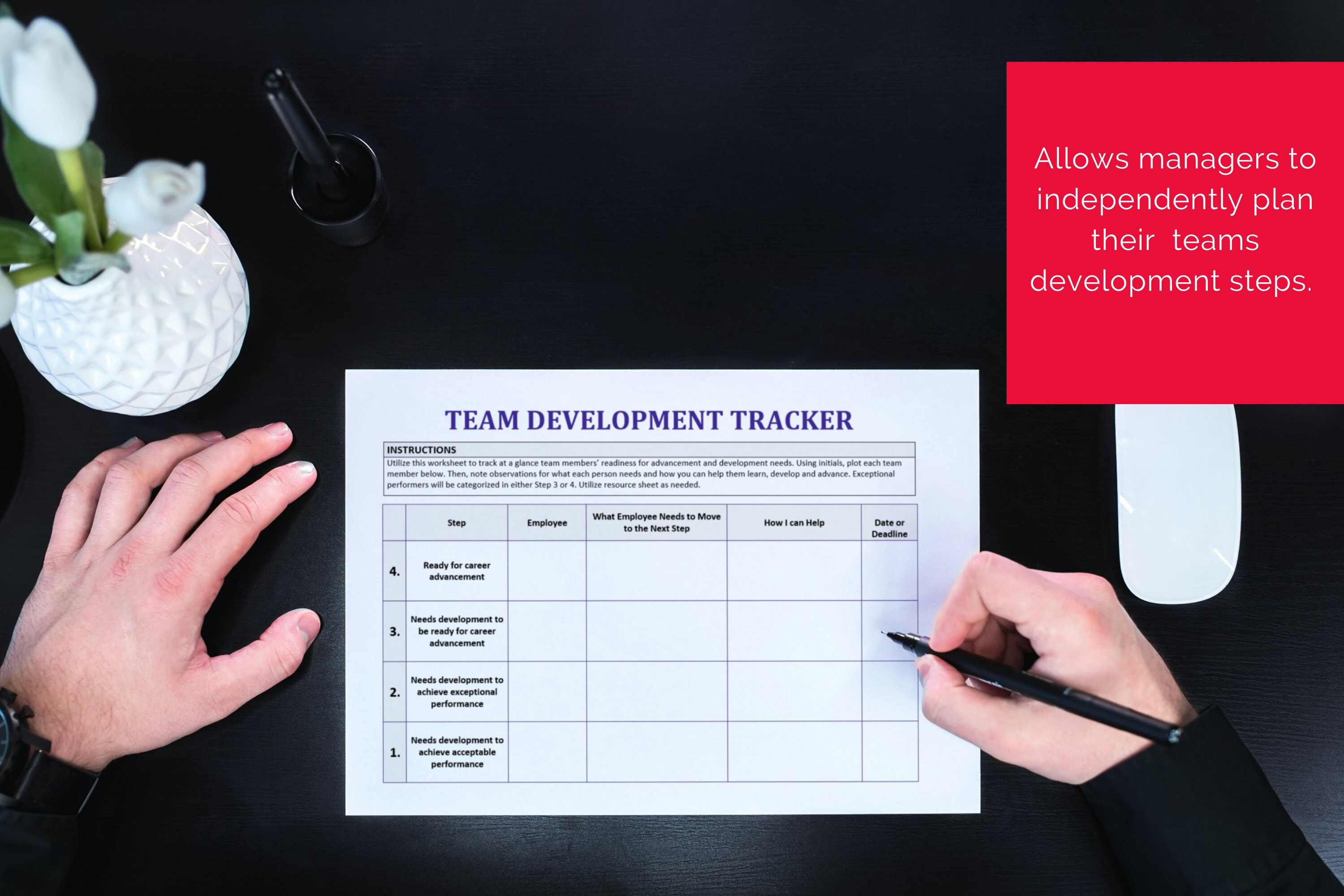 Team Development Planning Tracker Worksheet Manager Planning Worksheet ...