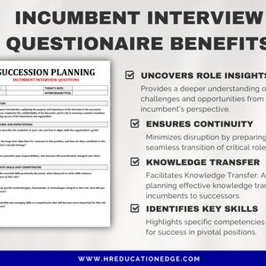 Succession Planning Interview Guide: HR Template (digital Download) - Etsy