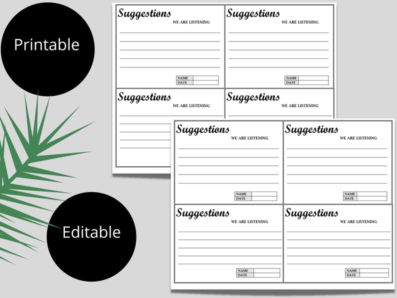 Employee Suggestion Card Feedback Suggestions Suggestions - Etsy Employee Suggestion Card Feedback Suggestions Suggestions - Etsy