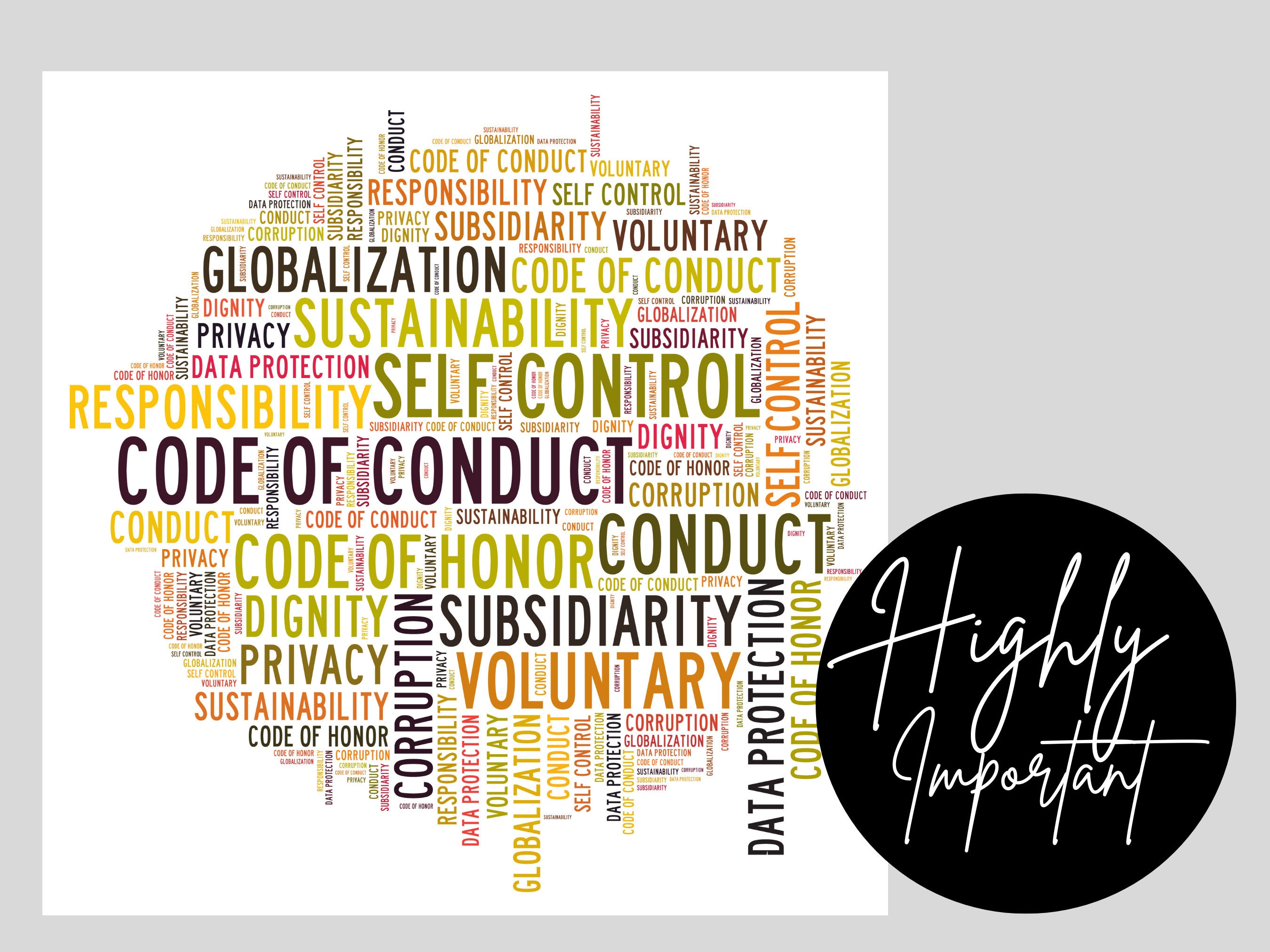 Employee Code of Conduct Policy HR Business Procedures Template - Etsy