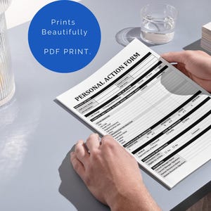 Personal Action Form: Employee Status Change HR Template (digital ...