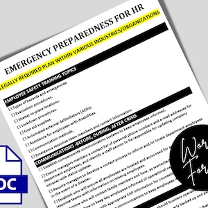 Comprehensive Emergency Preparedness and Response Plan | HR Safety Plan ...
