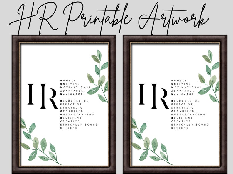 Human Resources Gift HR Gifts Office Decor Printable Artwork Gifts for ...