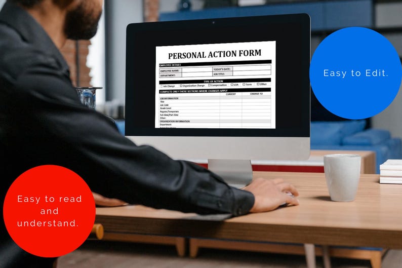 Personal Action Form: Employee Status Change HR Template (digital ...