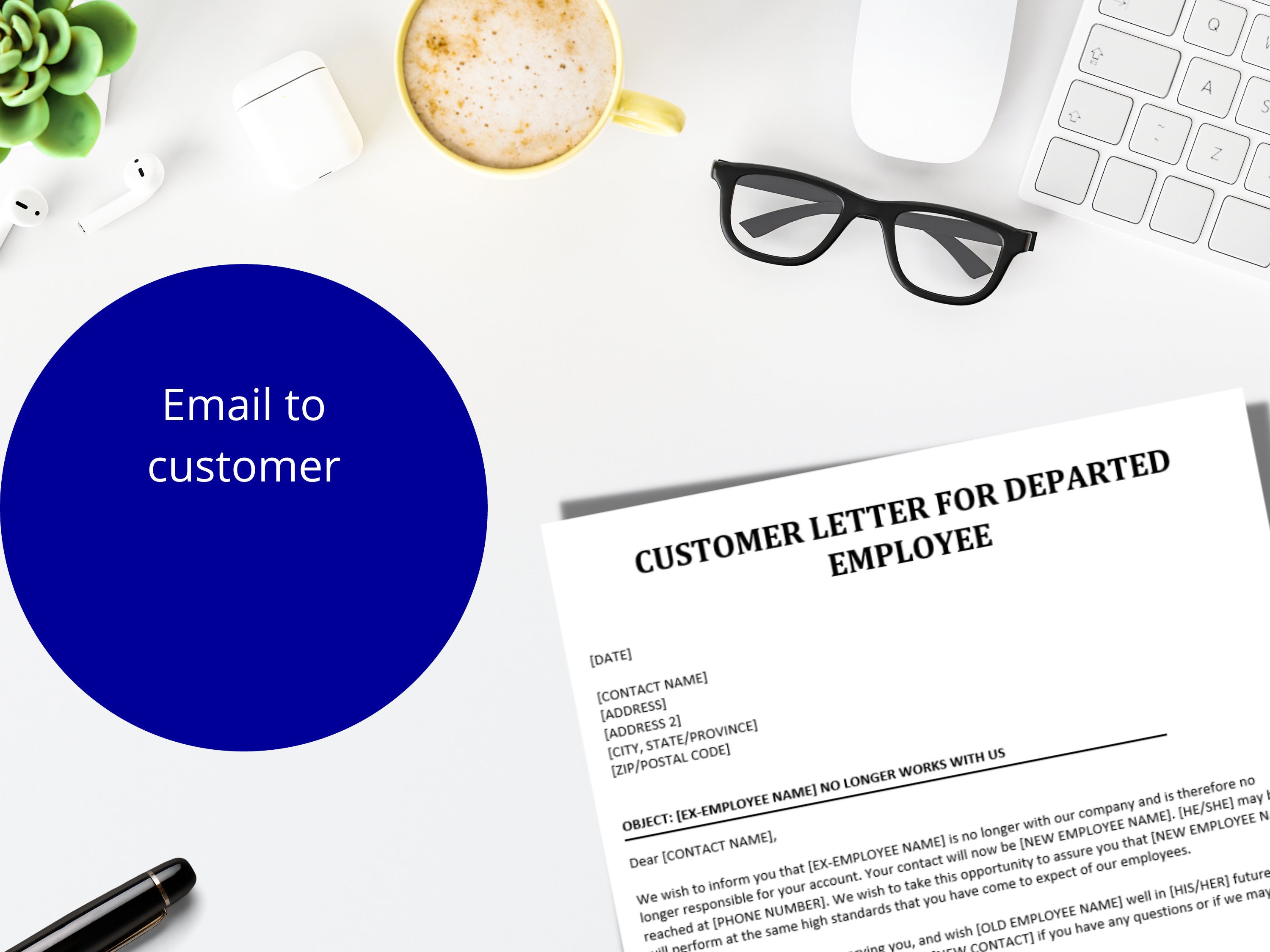 Customer Letter for Departed Employee MS Word Editable Template - Etsy Customer Letter for Departed Employee MS Word Editable Template - Etsy